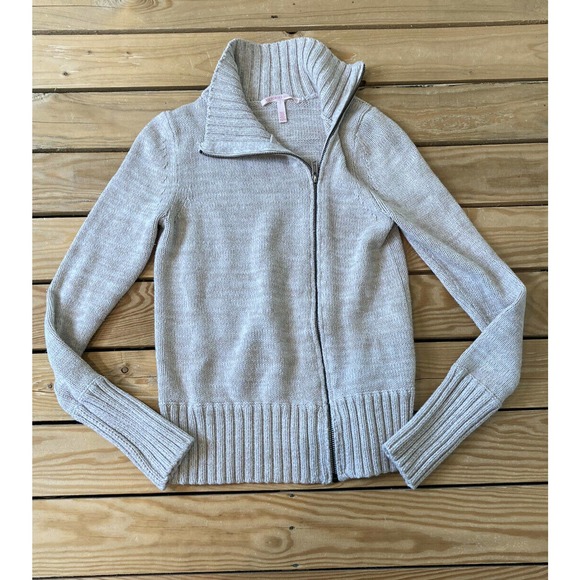 Victoria's Secret | Sweaters | Victorias Secret Beige Full Side Zip ...